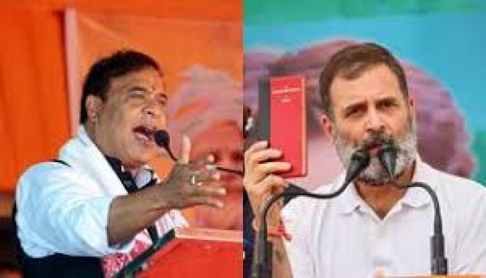 Himanta Biswa Sarma alleges Rahul Gandhi displayed Chinese constitution ...