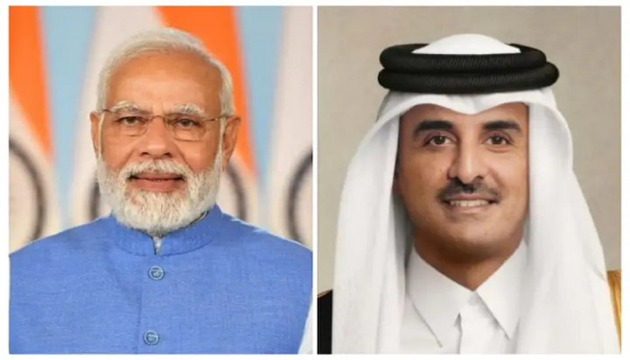 PM Modi holds talks with Qatar Emir Tamim bin Hamad Al Thani