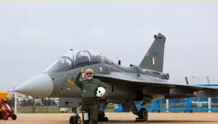 PM Modi takes a sortie on Tejas aircraft, calls it sense of pride