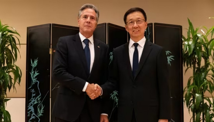 US Secretary of State Antony Blinken meets Chinese VP Han Zheng as US ...