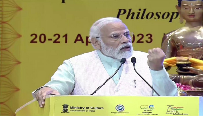 PM Modi addresses inaugural session of Global Buddhist Summit
