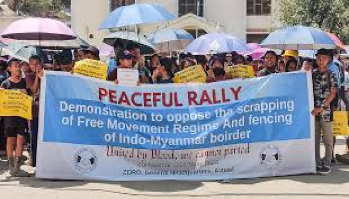 Peaceful rallies held in Mizoram to protest Centres decision to fence ...