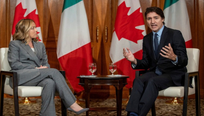 Justin Trudeau and Giorgia Meloni meeting cancelled amidst protester ...