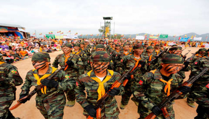 Myanmars Junta showcase grand display of forces after US sanctions