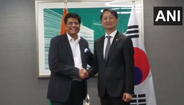 Commerce Minister Piyush Goyal holds bilateral talks with South Korean and Singaporean ...