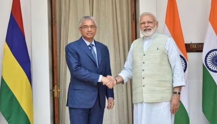 PM Modi and Mauritian counterpart jointly inaugurate new airstrip, jetty, and other projects in ...
