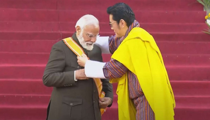 PM Modi awarded Bhutans highest civilian Honour, order of the Druk Gyalpo