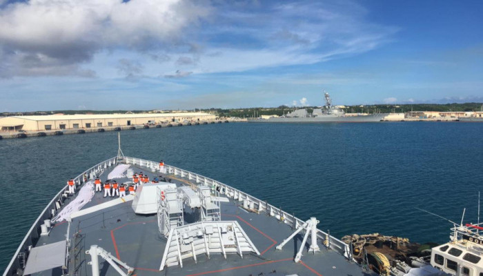 Two Indian naval ships arrive in Guam to take part in Malabar exercise