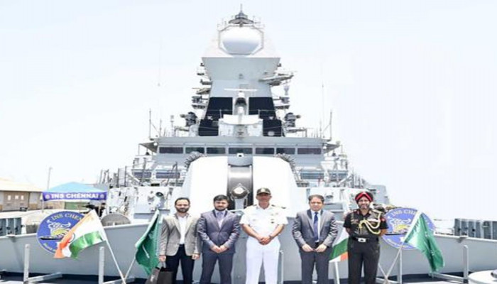 INS Chennai engages in joint exercise with Royal Saudi Naval Ship HMS ...